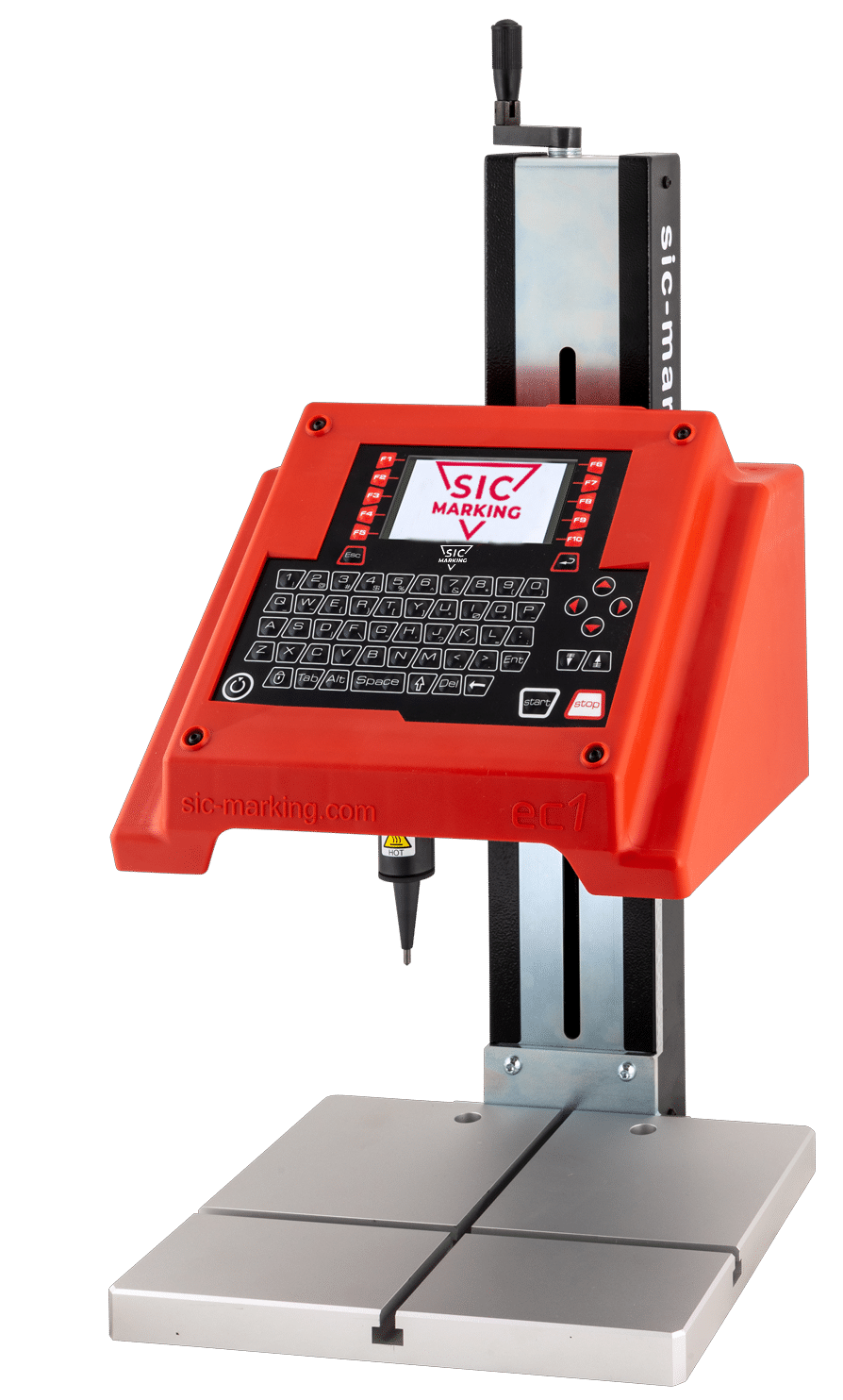 Column-mounted dot peen engraver EC1