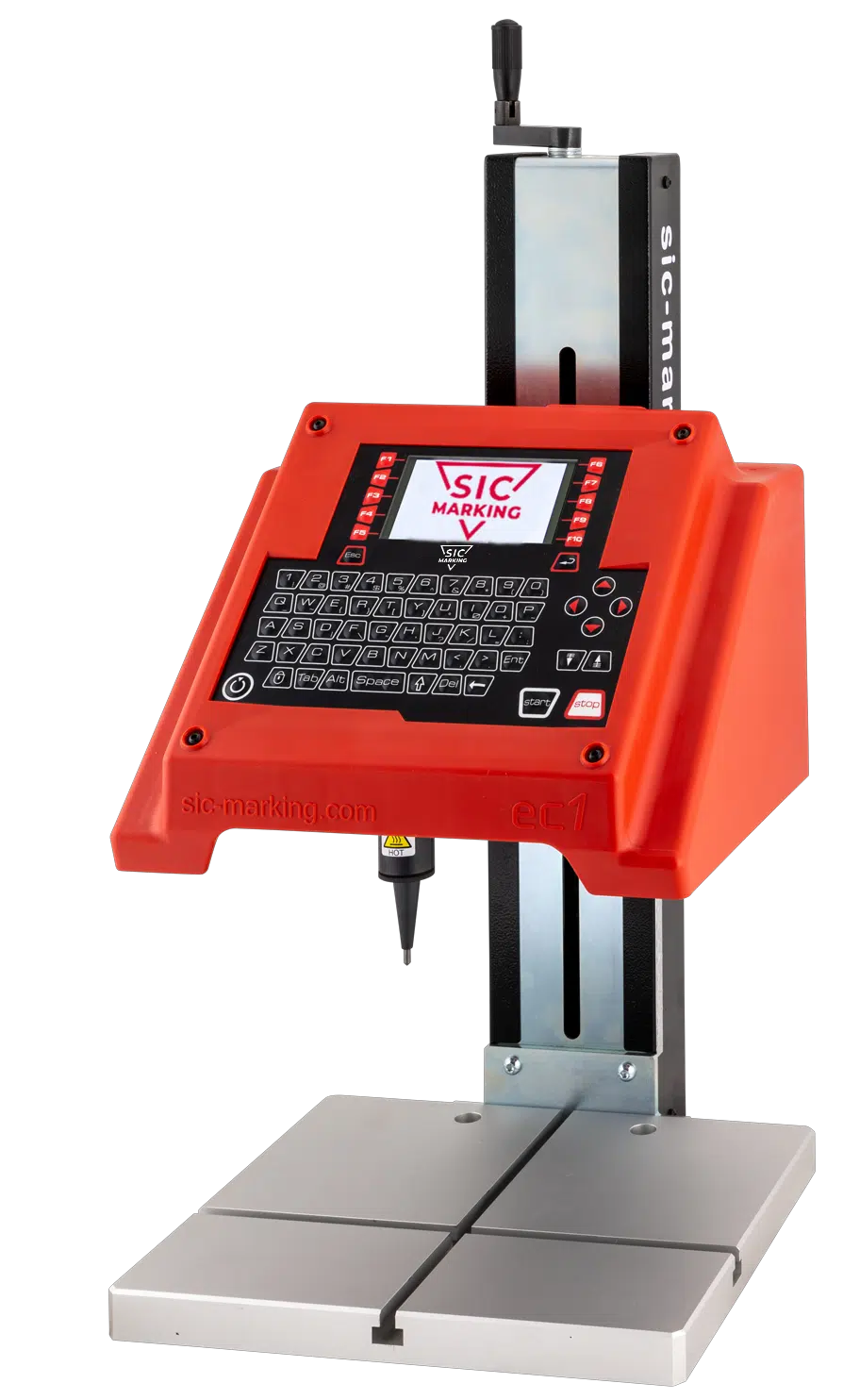Column-mounted dot peen engraver EC1