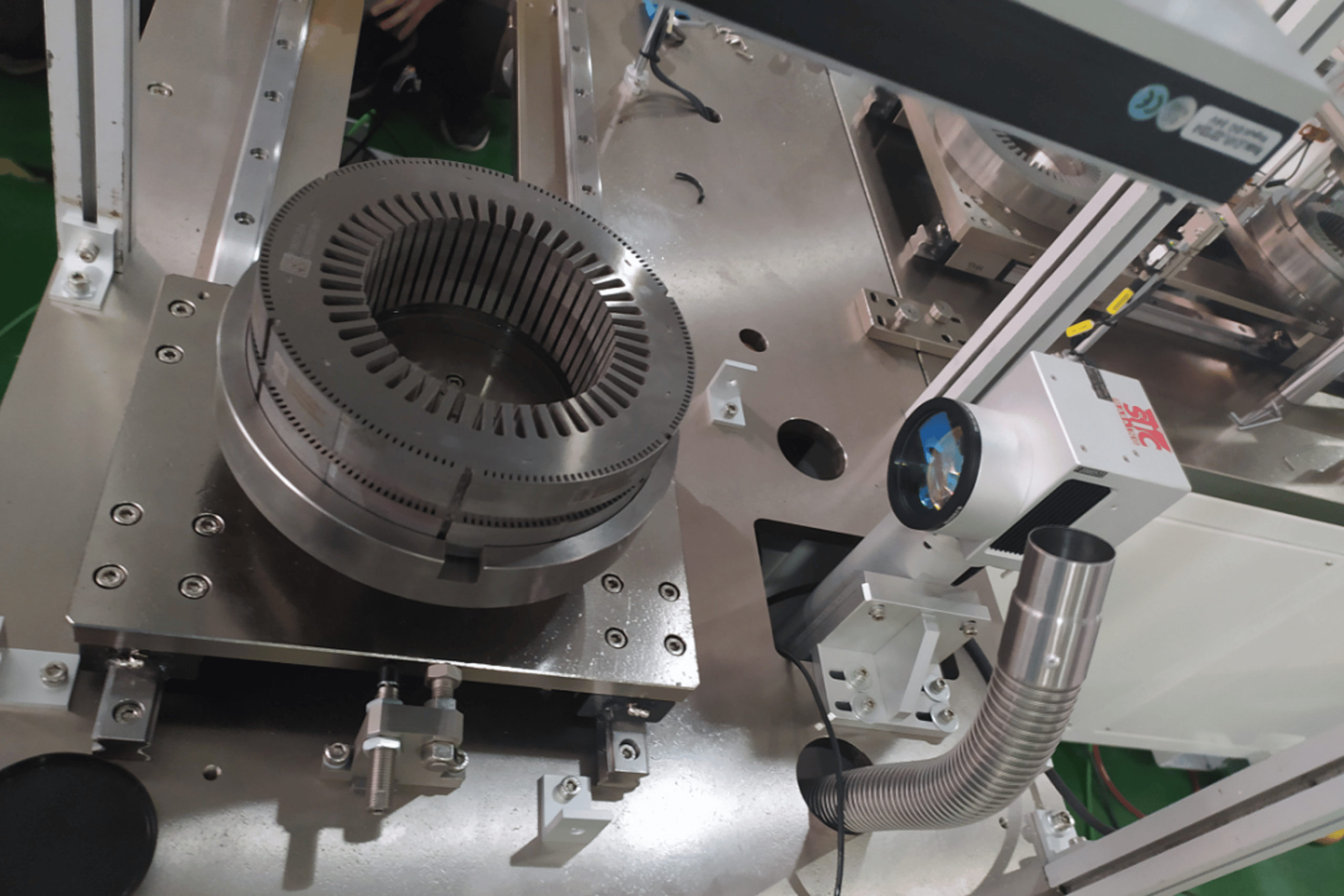 Laser marking of a motor crankcase - Sic Marking