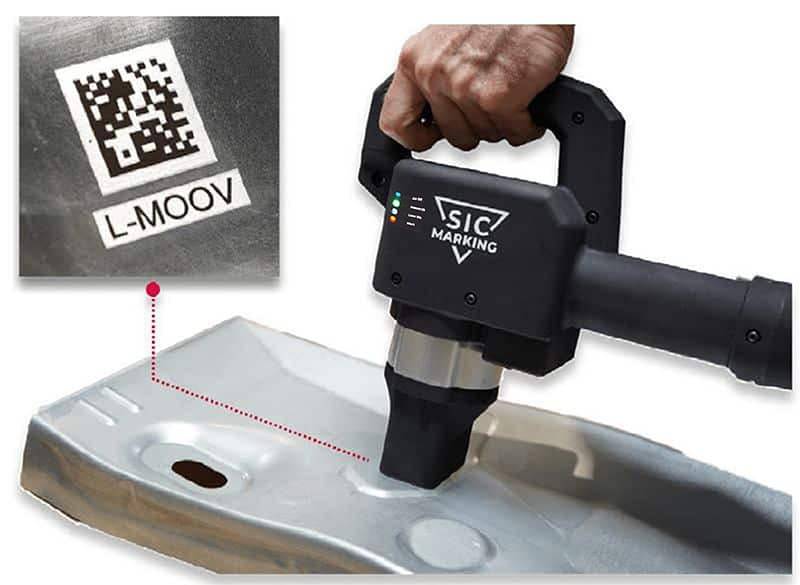 Portable laser marking machine L-MOOV, mobile engraving machine ...
